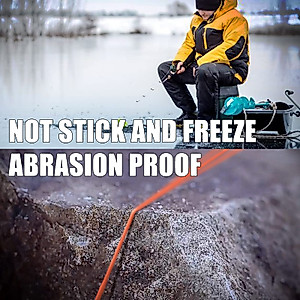 SF Rattle Reel Line for Ice Fishing Rattle Reels Tip-Up 100FT 35LB Sink Fluo Green