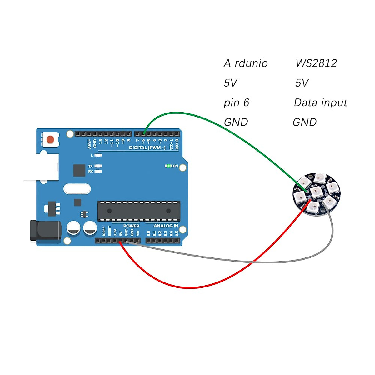 DIYmall 7 X WS2812B RGB LED Rings 7 Bits 5050 Lamp Light with Integrated Drivers, Full Color, Individually Addressable for Arduino ESP8266 Raspberry Pi ESP32 (Pack of 5pcs)