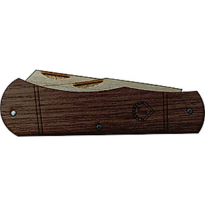 JJ’s Knife Kit Trapper Wooden Pocket Knife Making Kit | Perfect Beginner Knife Making Kit To Teach Knife Safety | Double Blade Style Toy Knife | Ages Seven And Up | Made In The USA