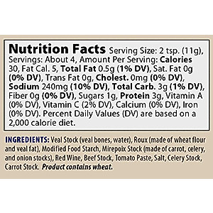 More Than Gourmet Classic French Demi Glace, Veal, 1.5 Oz