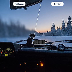 2023 Car Heater 12V Car Defogger Automobile Windscreen Fan,2 in 1 Power Fast Heating & Cooling Fan Defrost DefoggerHeat Rapidly Cold Car Space in 30 Seconds, Auto Defogger 360° Rotatable Heater