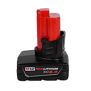 Milwaukee 48-11-2460 M12 12V Lithium-Ion XC Extended Capacity Battery Pack 6.0Ah (2-Pack)