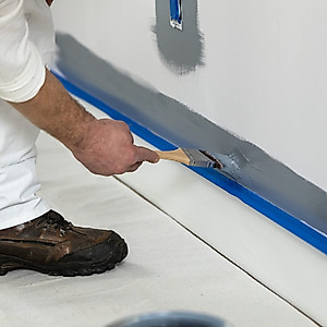 FROGTAPE 242750 Pro Painter's Tape with PAINTBLOCK, 1. 41-Inch x 60-Yards, Blue, 6 Rolls