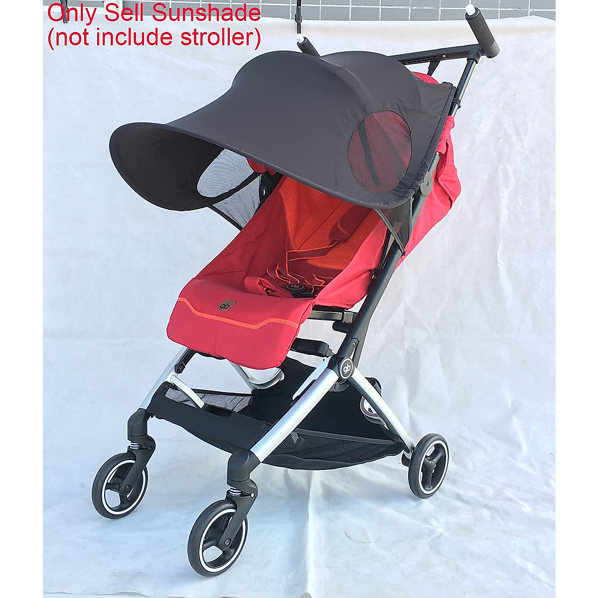 50+UPF Sunshade Extension Compatible with GB Pockit+ All City,Sun Visor UV Protect for Baby Stroller,Baby Stroller Summer Accessories, SUN002