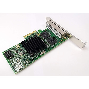 HINYSENO 4 Port RJ-45 10/100/1000Mbps PCI-Express x 4 Gigabit Ethernet Server Adapter 4 Port Network Interface Controller Card for I350AM4 Chipset, Compare to Intel I350-T4