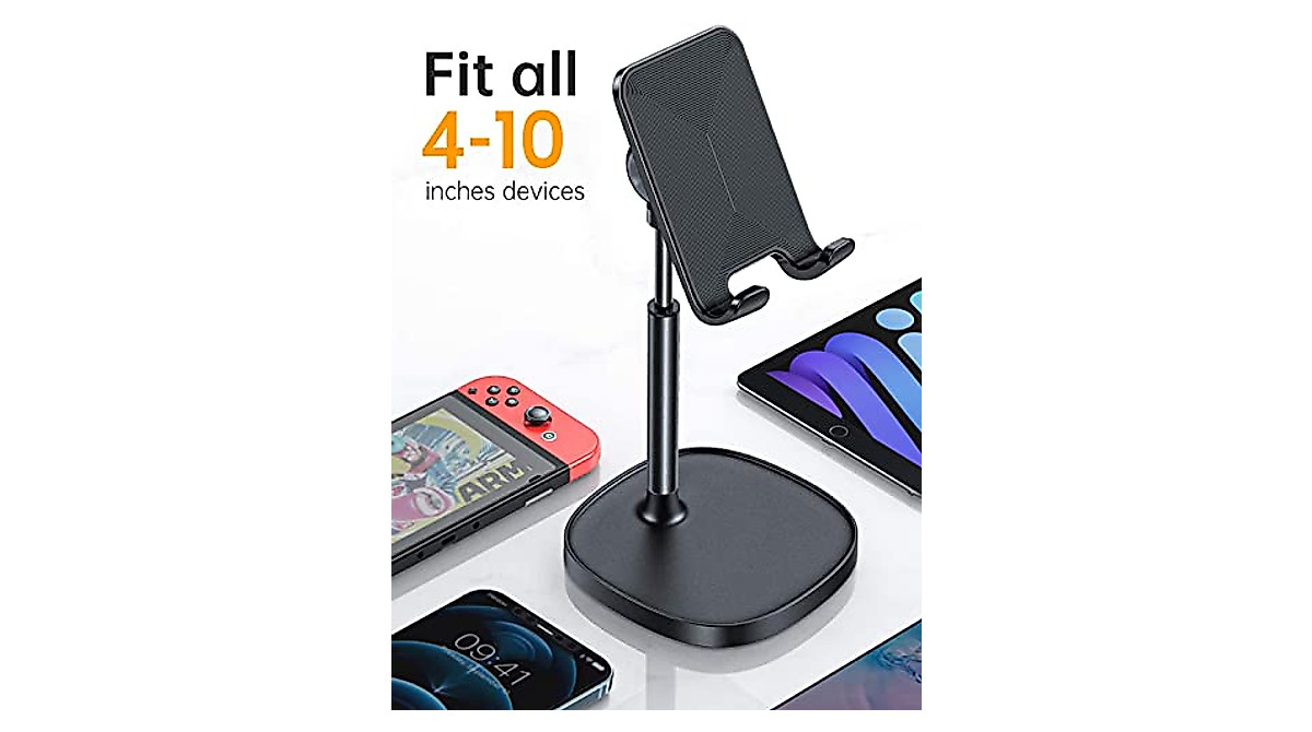 LISEN Adjustable Cell Phone Stand - Reduce Neck Pain