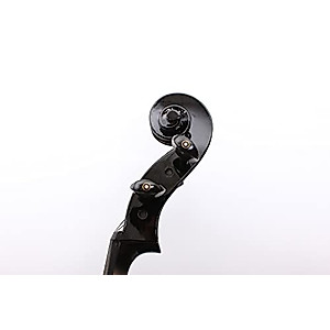 WUQIMUSC Full size Cello 4/4 Acoustic Cello Spruce Top Maple wood body Ebony Fittings with Black Bag, Bow, Rosin for Students &Kids& Adults&Beginners