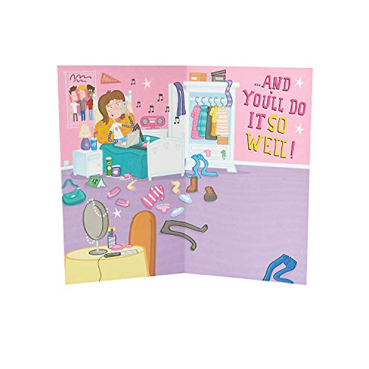 UK Greetings 13th Birthday Card - Birthday Card 13 Year Old Girl - Teenager Birthday Card, pink|yellow|peach|beige