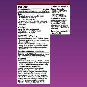 Afrin Childrens, Age 2-6, Extra Moisturizing Stuffy Kids Nasal Spray Pump Mist, 12 Hour Nasal Congestion Relief - Twin Pack, 30 mL