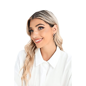 3 Pairs Small Silver Hoop Earrings for Women|925 Sterling Silver earrings|14K White Gold Plated Small Hoop Earrings Set| Twisted Silver Earrings for Women Men 13/20/25