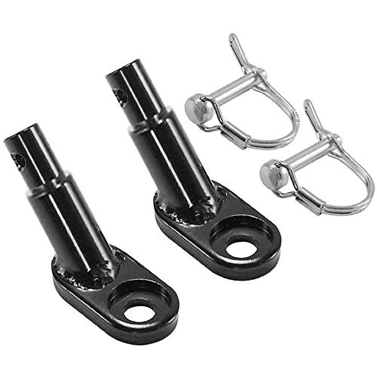 Wellfun 2PCS Bike Trailer Coupler Bicycle Trailer Hitch Adapter Metal Instep Bike Trailer Attachment Connector Accessory for Instep Bike Pet Stroller
