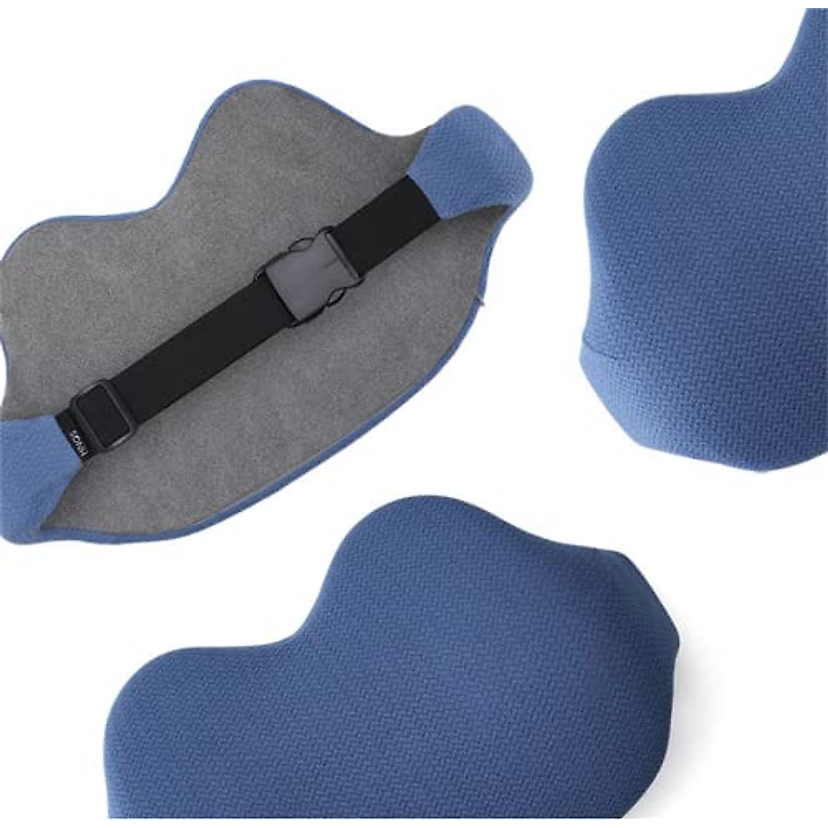 PSVOD Butt and Back Cushion for Office Chair，Back Cushion for Office Chair Posture Pink,Pillow Seat Cushions for Chairs (Blue)