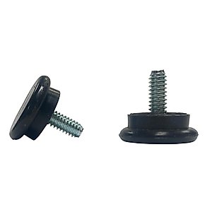 5/16"-18 Table Chair Levelers, 1/2" Bolt Length, 1" Base Diameter - Set of 4