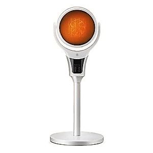 Outdoor Garden Heater Freestanding Space Heater for Indoor Use, 2000W PTC Ceramic Oscillating Heater with 3 Modes, Touch Panel and Remote Control, 7h-Timer, Safe and Quiet Patio He