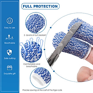 9 Pieces Finger Guard for Cutting Vegetables, Stainless Steel Finger Protector, Knife Finger Protector, Thumb Guard Peelers for Onion Holder Slicer Kitchen Tool Avoid Hurting When Slicing and Chopping
