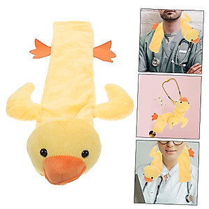 UTHCLO Stethoscope Case Cartoon Stethoscope Sleeve Animal Stethoscope Protector Animal Plush Stethoscope Sleeve Stethoscope Accessories Doctor Stethoscope Cover ， Yellow