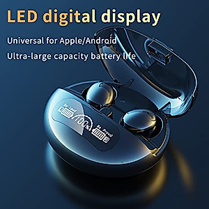 RISTARWH True Wireless Earbuds Bluetooth V5.2 Headphones with Charging Case IPX7 Waterproof Stereo Sound Earphones with Mic in-Ear Headsets for Sport/Gaming/Running (Rose Gold)