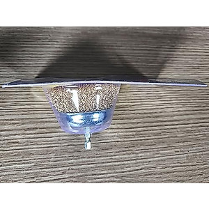 Gunpla 3" Wire Cup Brush with 1/4" Hex Shank Hardened Brass Steel Crimp Wheel Heavy Duty Wires Brushes for Metal, Removal of Rust Corrosion Paint