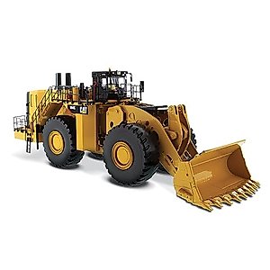 Diecast Masters 1:50 Caterpillar 994K Wheel Loader – Yellow Rock Bucket | High Line Series Cat Trucks & Construction Equipment | 1:50 Scale Model Diecast Collectible Model 85505