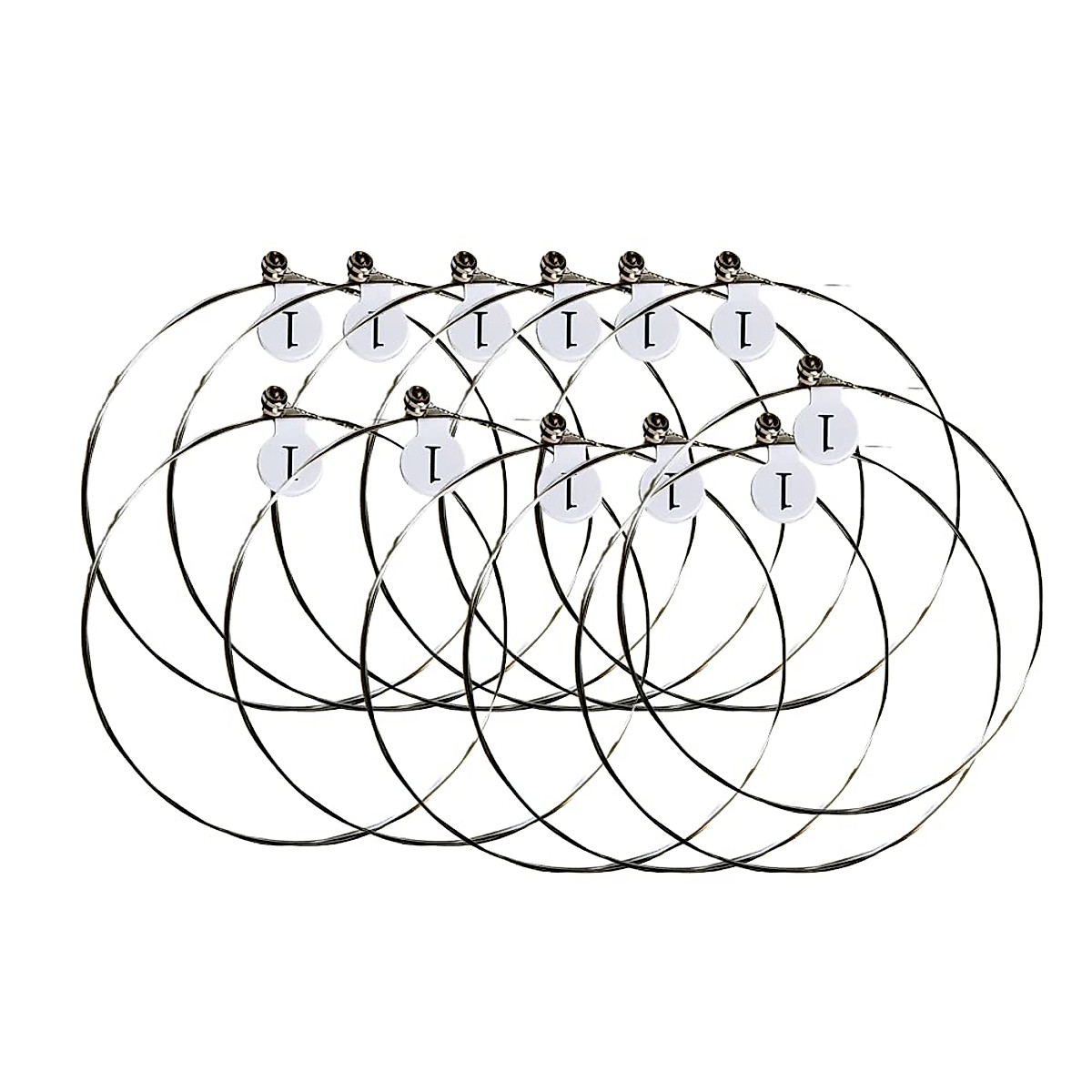 12-Pack .009 Gauge High E String Single Electric Guitar Strings Individually Wrapped 9 Gauge Pack of 12