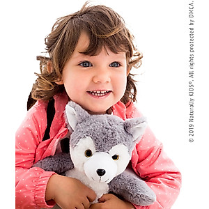Wolf Backpack, Wolf Toys for Girls Boys, Wolf Stuffed Animal, Husky Toy for Kids