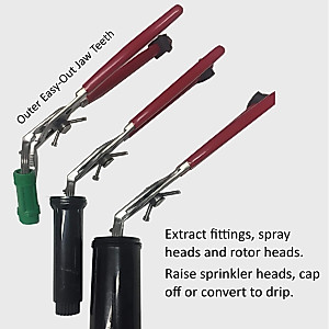 Keyfit Tools Sprinkler Head Wrench Stainless Steel PRO, Fastest Removal Replacement Repair & Adjustment Tool No Digging No Mess. Works On All Styles & All Brands of Spray & Rotor Heads Under 4.75"