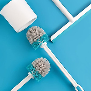 Plastic Toilet Bowl Brush Floor Stand Toilet Brush with Long Handle Toilet Cleaner Brush Home Bathroom Cleaning Accessories