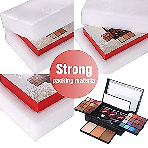 All in One Makeup Set for Women Full Kit, Includes 32 Colors Makeup Kit Eyeshadow Palette, 3 Solid Lip Gloss, 5 Pro Makeup Brushes, 3 Highlighter & Contour, 1 Make Up Mirror, Ideal Makeup Palette Gift Set for Women Girls Teens