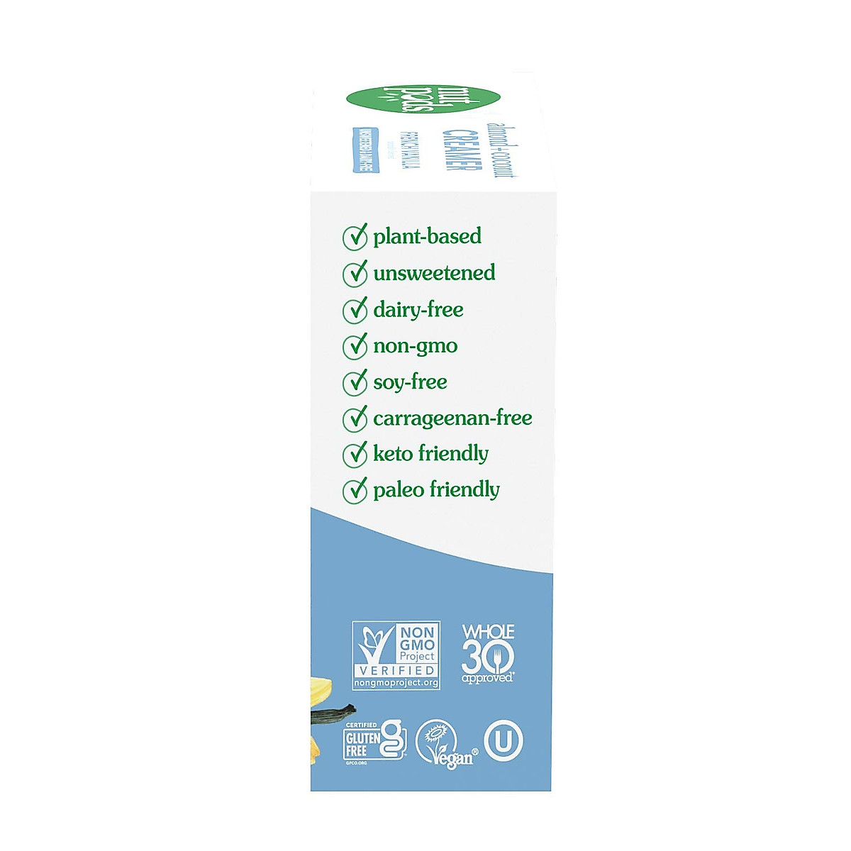 nutpods French Vanilla Creamer - Unsweetened Non Dairy Made from Almonds and Coconuts - Keto Creamer, Whole30, Gluten Free, Non-GMO, Vegan, Sugar Free, Kosher (4-Pack)