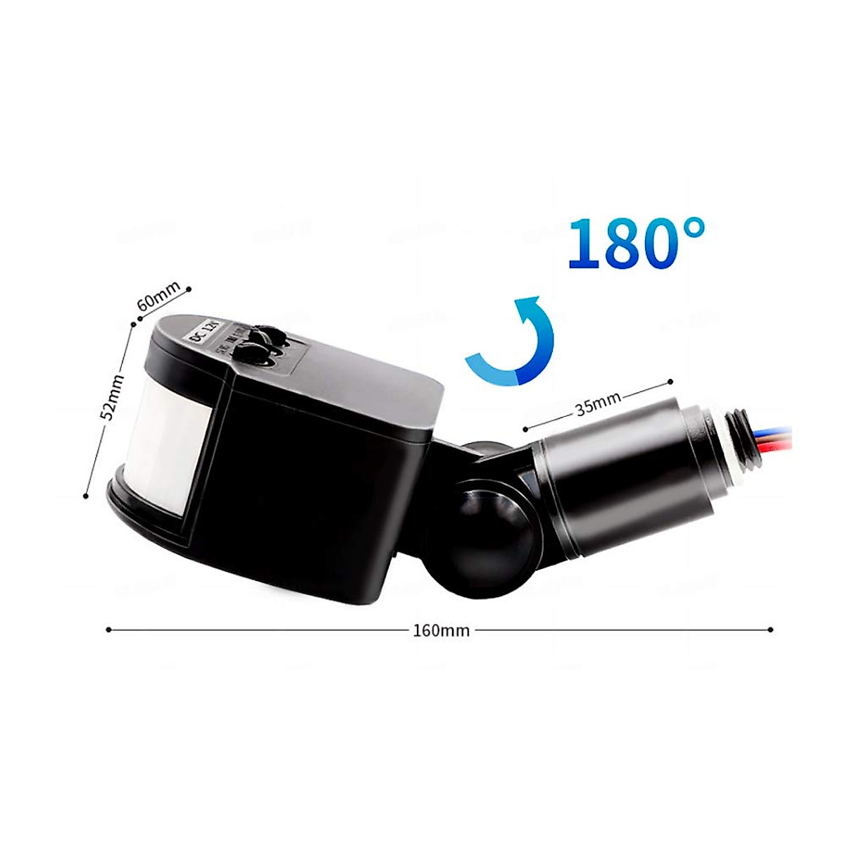 Comidox LED Outdoor 110-220V Infrared PIR Motion Sensor Detector Wall Light Switch 180°1pc