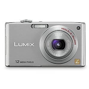 Panasonic Lumix DMC-FX48 12MP Digital Camera with 5x MEGA Optical Image Stabilized Zoom and 2.5 inch LCD (Silver)
