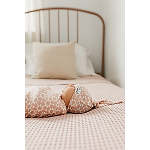 Large Premium Knit Baby Swaddle Receiving Blanket "Star" by Copper Pearl