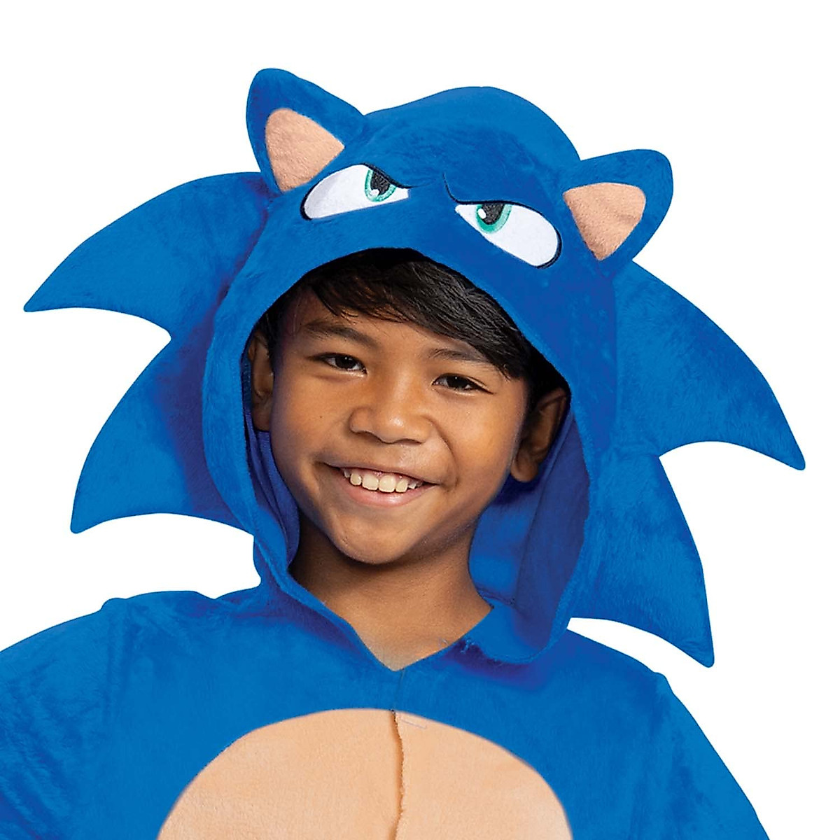 Sonic the Hedgehog Costume, Official Sonic Movie 2 Costume and Headpiece, Kids Size Medium (7-8)