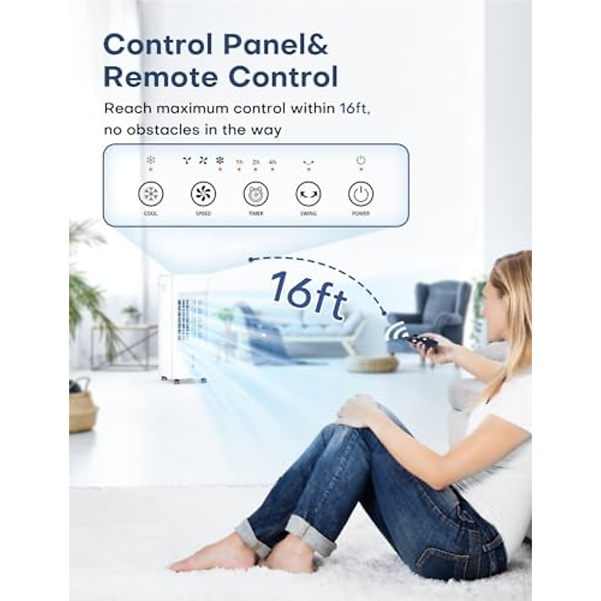 Evaporative Air Cooler, BALKO 3-IN-1 Windowless Swamp Cooler w/ 0.8 Gal Detachable Water Tank, 7H Timer & Remote, 4 Ice Pack, 70° Oscillation, Ductless Air Conditioner Portable for Room Indoor Office