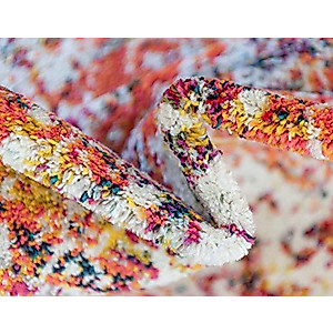 Unique Loom Richmond Collection Area Rug - Medallion (2' x 6' 1" Runner, Multi/ Black)