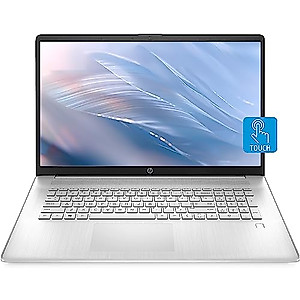 HP 17" HD+ Touchscreen Laptop, AMD Ryzen 3 5300U Processor,16GB RAM, 1TB PCIe SSD, Wi-Fi 6, Backlit Keyboard, Fingerprint Reader, HDMI, Webcam, Bluetooth, Windows 11, Natural Silver