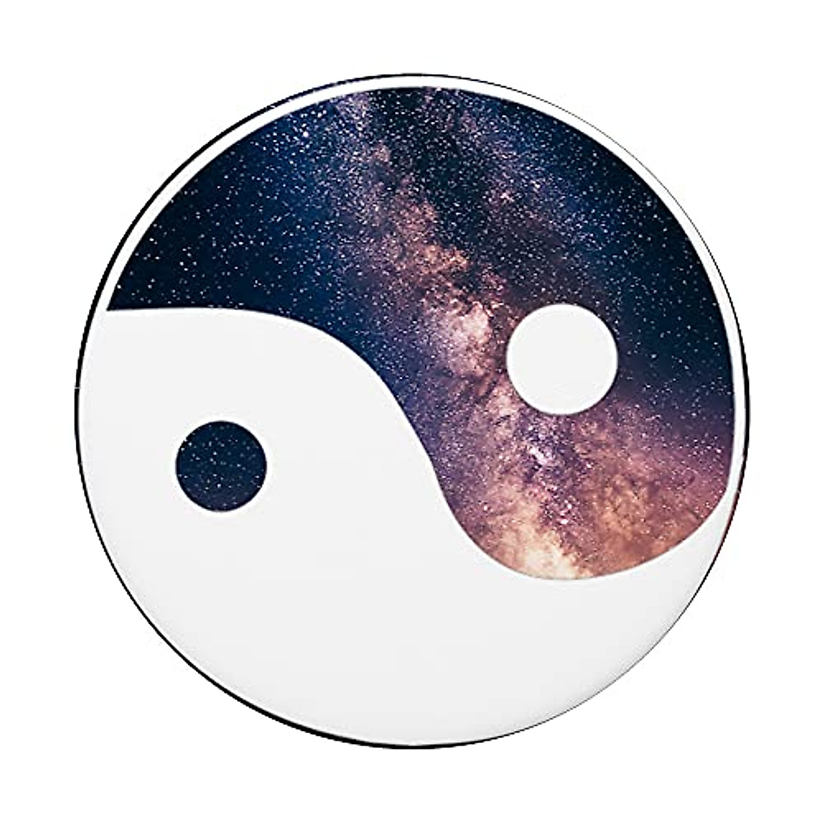 Galaxy Yin Yang Symbol | Space Universe PopSockets Swappable PopGrip