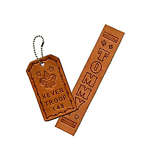 Realeather Crafts Leather Bookmarks, 7-Inch by 1.25-Inch, 8-Pack