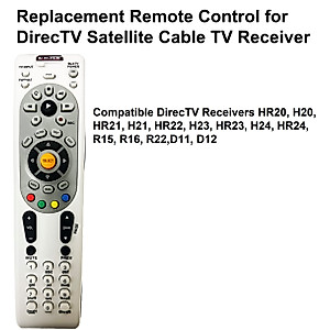 Universal Replacement Remote Control for DirecTV Satellite Cable TV Receiver