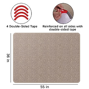 Office Hardwood Floor Chair Mat - Desk Chair Mat, Gaming Chair Mat, Desk Chair Floor Mat, Large Protector Rug for Hard Wood & Tile Floor, NOT for Carpets, 36" X 55" Light Grey