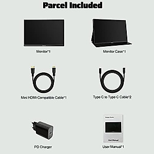 2.5K 16-inch Portable Display, 1600P IPS Screen, 100% Color Gamut, 144HZ, with Foldable Stand