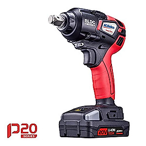 ACDelco ARI20174-PM P20 Series 20V Cordless Li-ion 1/2” 369 ft-lbs. Heavy Duty Brushless Impact Wrench Tool Kit