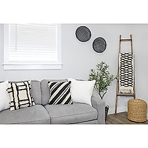 AuldHome Black Boho Wall Baskets (2-Pack); Wall Decor Baskets