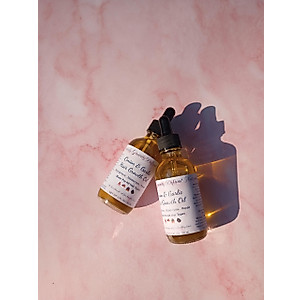 All-Natural Red Onion & Garlic Ayurvedic Hair Growth Oil Reduce Hair Shedding, Great Hair & Scalp Moisturizer, Herbal Hair Growth Oil For Frizzy, Dry, Curly, Damaged Hair- Safe for Dreadlocs, Color Treated Hair, Mens, Womens & Children's Hair