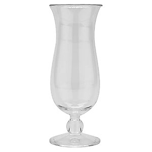 G.E.T. HUR-20-CL-EC Cheers - Break-Resistant Plastic Hurricane Glasses, 20 Ounce, 4 Pack, Clear