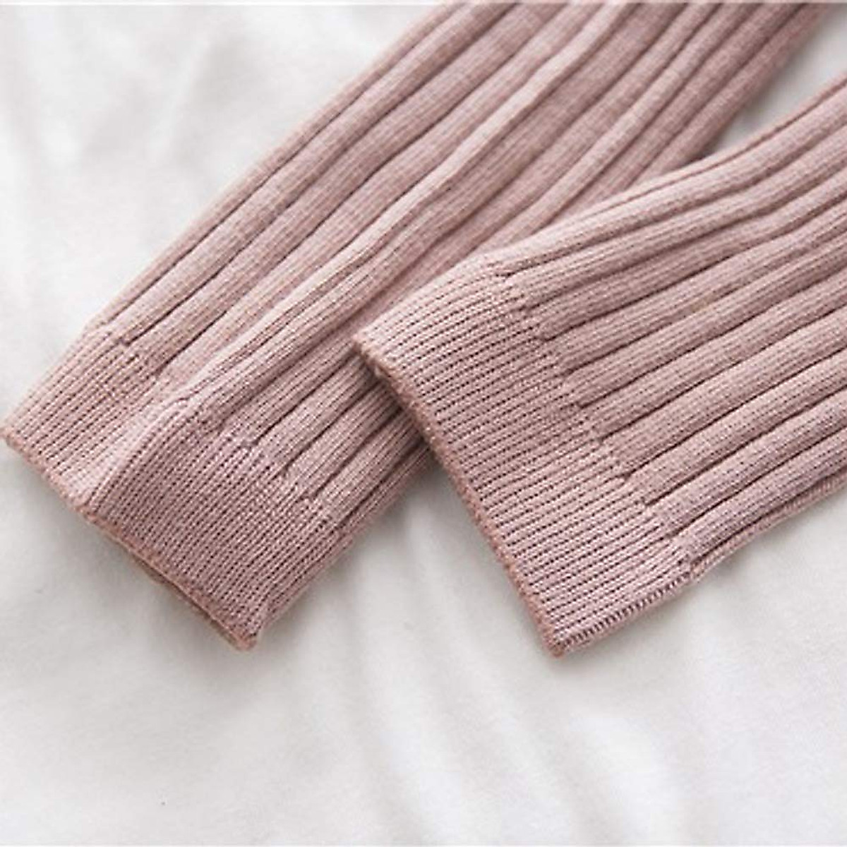6 Pack Toddler Baby Cable Knit Ankle Leggings Pants Footless Winter Tight Stockings for Girls