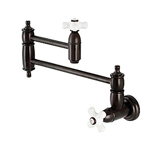 Kingston Brass KS3105PX Restoration Pot Filler, Oil Rubbed Bronze
