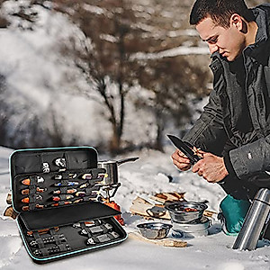 Knife Display Case for 45+ Pocket Knives, for Butterfly Knife Storage Bag, Folding Knives Organizer Holder Box, Knives Collection Protector for Survival, Tactical, Outdoor, Kitchen, EDC Mini Knife