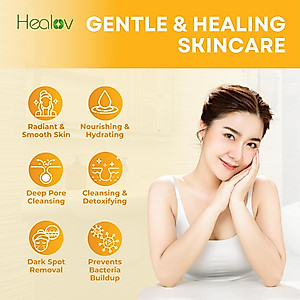 Turmeric Face Cream for Face & Body - All Natural Turmeric Skin Brightening Lotion - Turmeric Cleanses Skin, Fights Acne, Evens Tone, Fades Scars, Sun Damage, & Age Spots - Pure Turmeric Cream Healing