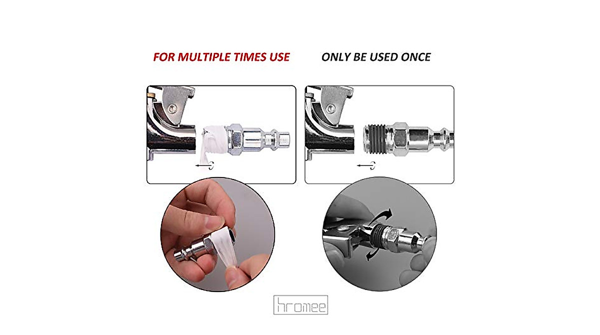 Hromee Extended Tank Drain Kit with 10-Inch Steel Hose for Compressors